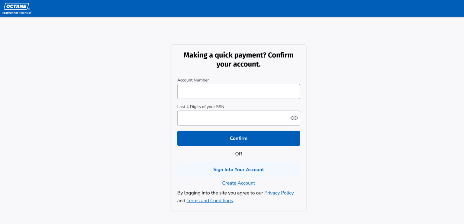 Roadrunner Financial Bill Pay: Octane Lending Guest Portal - SavePaying.com