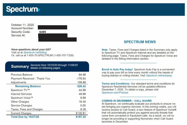 How To Pay My Spectrum Bill Over The Phone - SavePaying.com